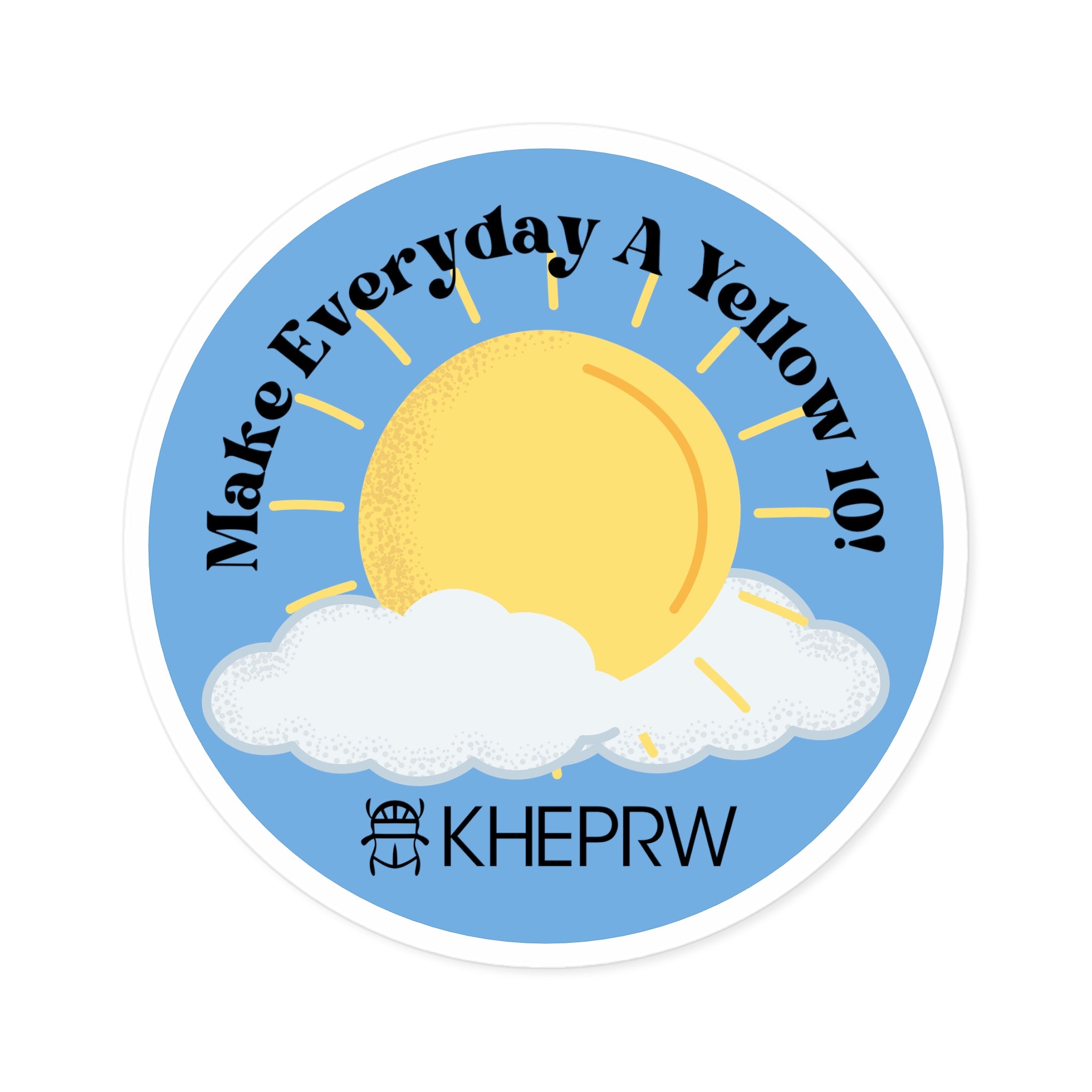 Yellow 10 Round Stickers – Kheprw's Store